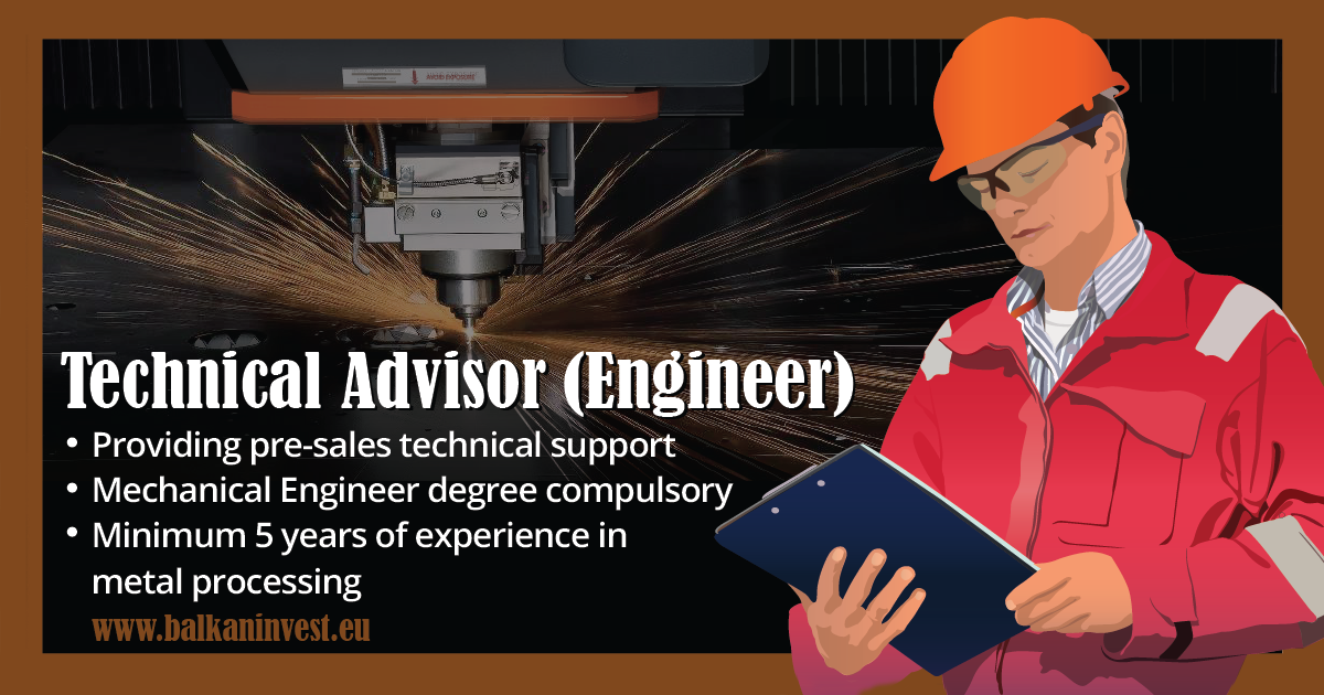Technical Advisor (Engineer) - Recruitment agency Balkaninvest