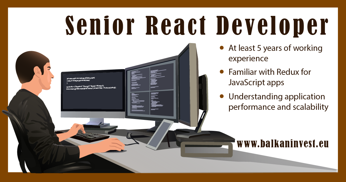 Senior React Developer for Sofia - Personalberatung Balkaninvest